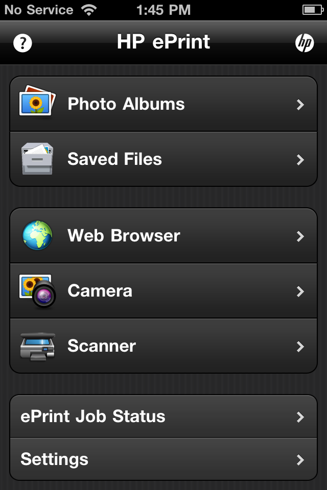 HP ePrint Home & Biz Productivity Photo & Video free app for iPhone ...