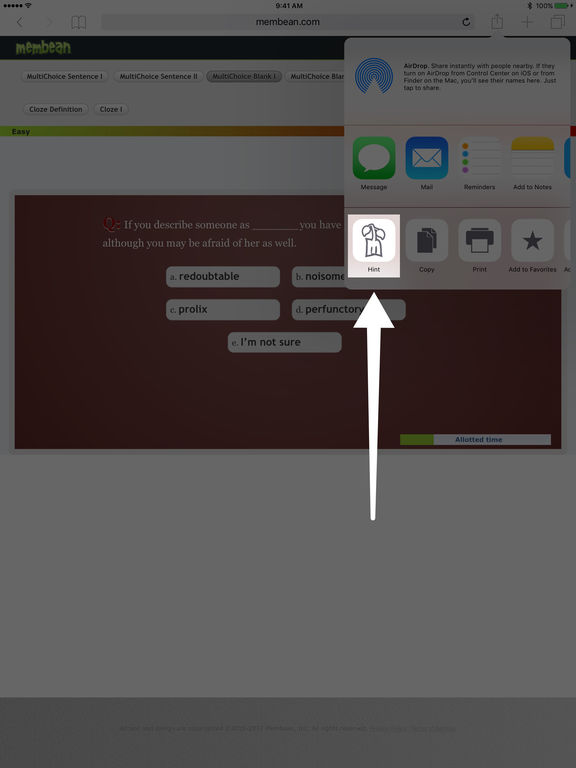 Membean Hint - AppRecs