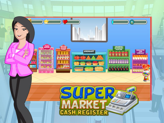 Supermarket Cash Register – Grocery Store Management and Cashier Game ...