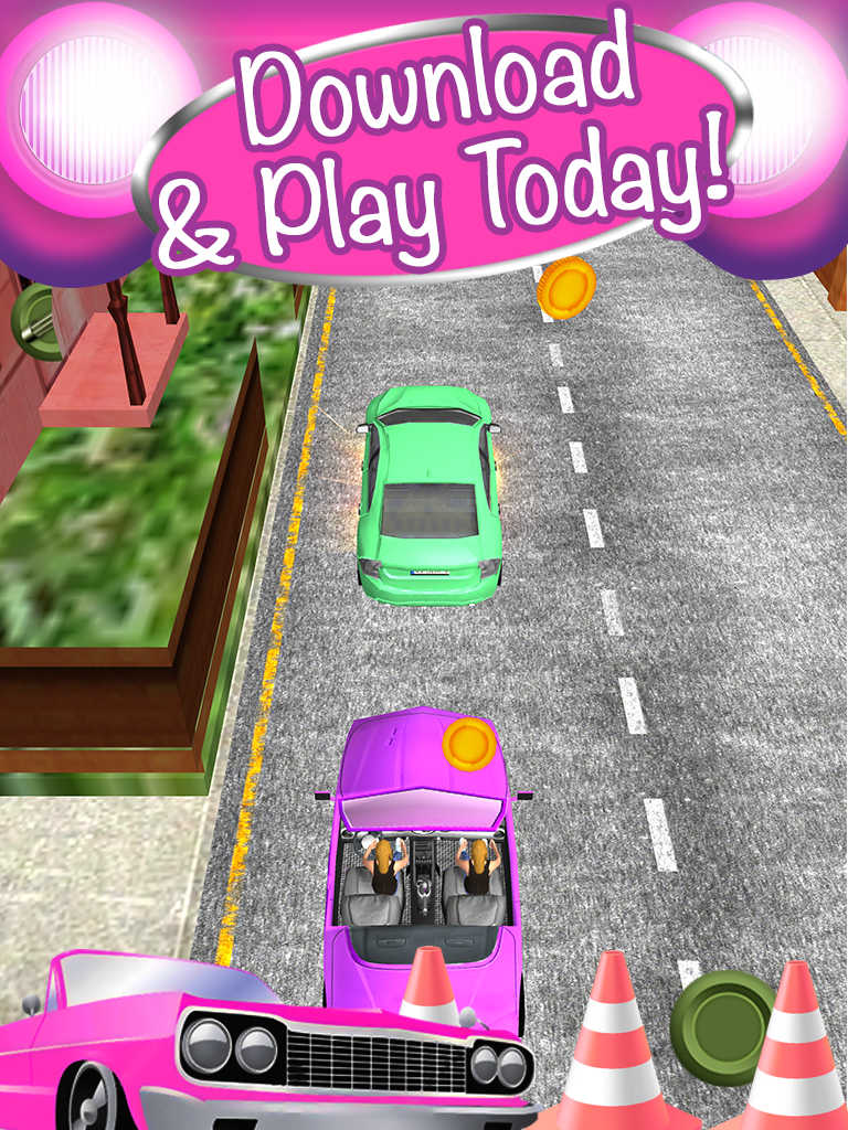 3D Girl Convertible Car Racing Game With Cute Girly Cars And Fun Race ...