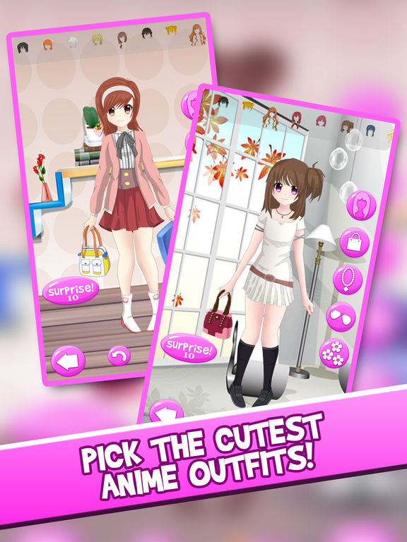 Anime Girl DressUp Chibi Character Games For Girls Tips, Cheats, Vidoes ...