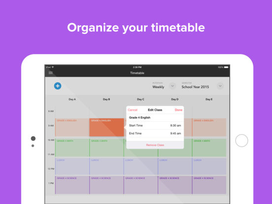 Planboard - Free Lesson Planner for Teachers screenshot